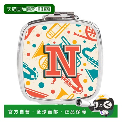 自营 Carolines Treasures CJ2001-NSCM 字母 N 复古青色橙正品