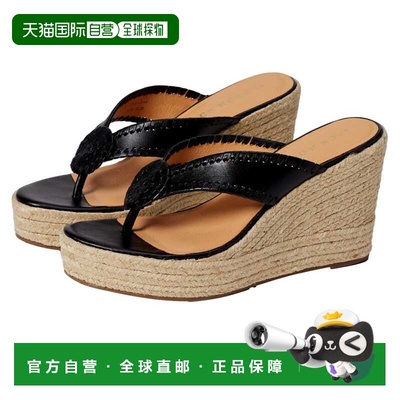 自营Jack Rogers Rowan Platform Wedge Black / Black  111221WG
