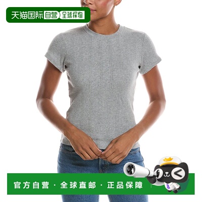自营PerfectWhitetee Katy Pointelle婴儿t恤-灰色 美国奥莱直发