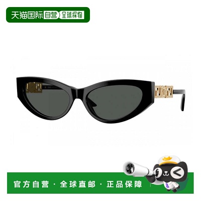 自营Versace Sunglasses Cat Eye Full Rim, Black Frame And Dar