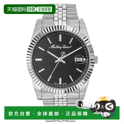 自营mathey tissotMathy-Tissot男士Mathy III黑色表盘手表-黑色