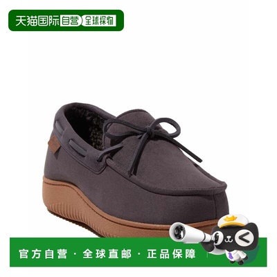 自营Dearfoams Men's Pierce Microsuede Moccasin House Shoe Sl