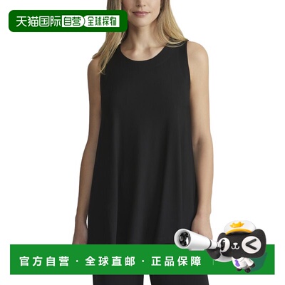 自营Lafayette 148 New York Scoop领坦克-黑色 美国奥莱直发背心