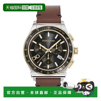 自营salvatore ferragamoFerragamo 1927 Chrono皮革手表-棕色/不