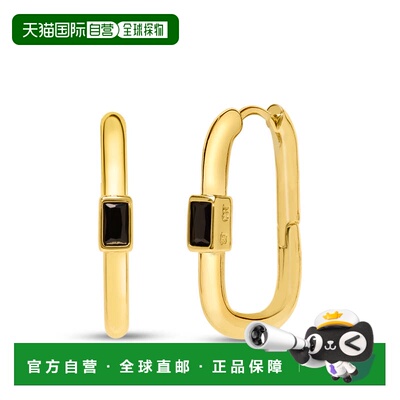 自营Bruno Magli Daniela Gold Earrings, Nera - black 美国奥莱