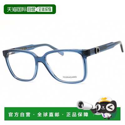 自营salvatore ferragamoSF3043E 432透明蓝色57mm-透明蓝色 美国