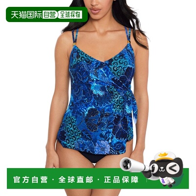 自营Magicsuit Carma Tankini - Blue 美国奥莱直发性感泳衣