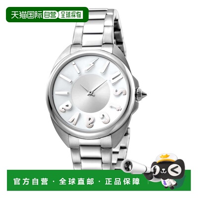 自营Just Cavalli Women's Logo 34mm Watch JC1L008M0065 - silv