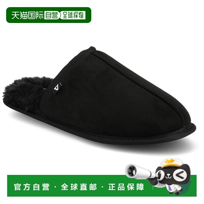 自营 vance co.Vance男式Duncan Shearing飞毛腿拖鞋-黑色 美国奥