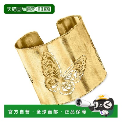 自营Ross-Simons Italian 18kt Gold Over Sterling Openwork But