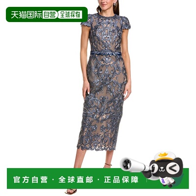 自营Marchesa Notte Noho 鸡尾酒连衣裙 - 蓝色 美国奥莱直发