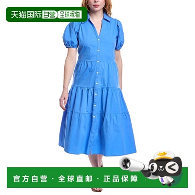 自营Jude Connally Betsy Shirtdress - blue 美国奥莱直发