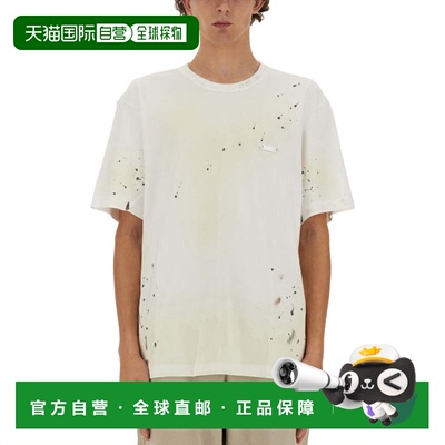 自营helmut langRelaxed-Fit T-Shirt With Unique Splatter Prin