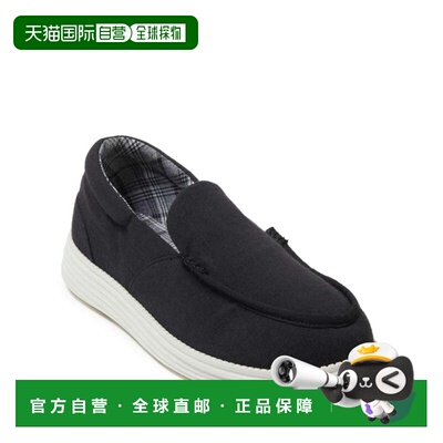 自营Dearfoams Men's Ronan Closed Back Slip On Loafer - black