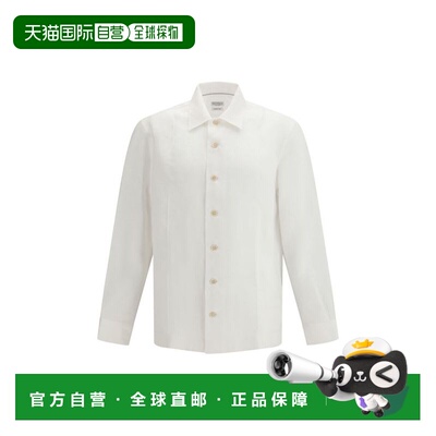 自营Brunello Cucinelli Linen Dress Men's Shirt - white 美国