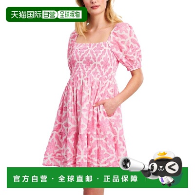 自营roller rabbitRoler Rabbit摩纳哥Pool Ren连衣裙-红色 美国