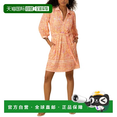 自营Hale Bob Sloan Mini Dress - Orange 连衣裙美国直发奥莱