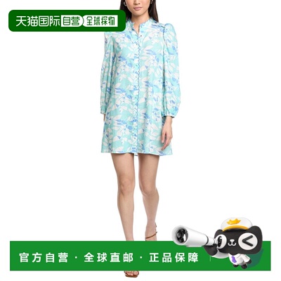 自营Sail to Sable Scalloped Linen-Blend Shirtdress - black