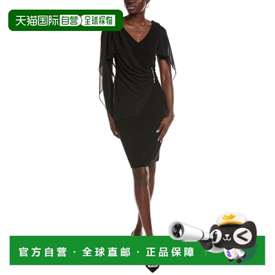 自营Joseph Ribkoff Midi Dress - black 美国奥莱直发连衣裙