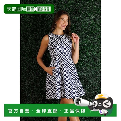 自营duffield lane海军篮子里的特蕾西连衣裙-海军 美国奥莱直发