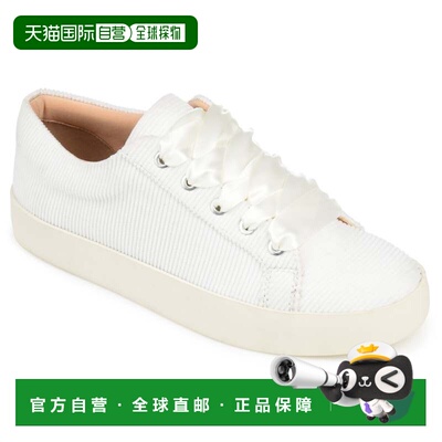 自营Journee Collection 女式 Tru 舒适泡沫 Kinsley 运动鞋 - 白