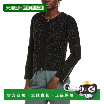 自营St. John Textured Jacket - black 美国奥莱直发