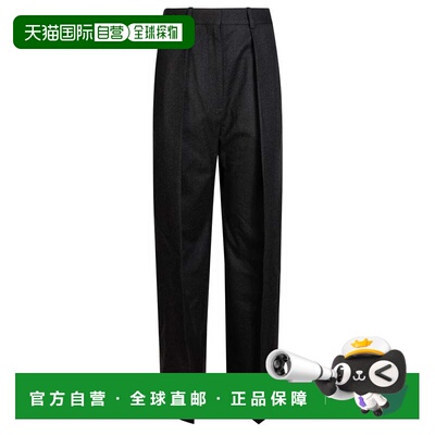 自营victoria beckham黑色Cecilia合身剪裁高腰长裤-黑色 美国奥
