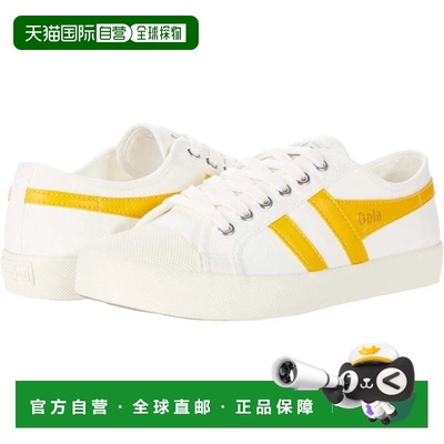 自营Women's Gola Coaster CLA174 Sneakers Off-White Canvas Li