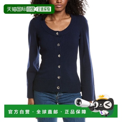 自营Avec Les Filles Knit Cardigan - blue 美国奥莱直发开衫