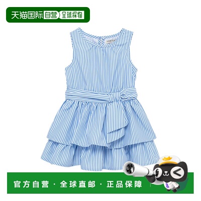 自营Habitual 2-Tier Flounce Dress - blue 美国奥莱直发
