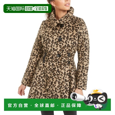 自营Madden Girl Juniors' Drama Animal Print Coat with Skirt