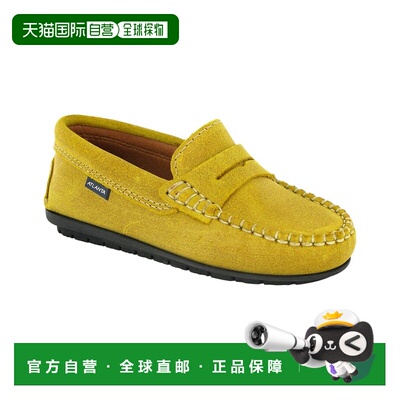 自营Atlanta Mocassin Leather Loafer - yellow 美国奥莱直发