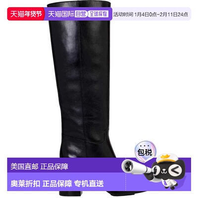 自营Vince Camuto Gibi Wide Calf Knee High Boots Black  VC-GI