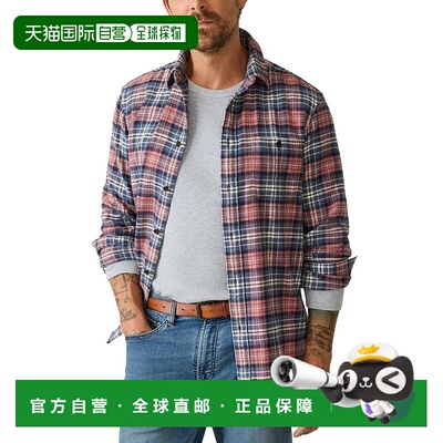 自营Faherty抓绒法兰绒衬衫-粉红色 美国奥莱直发