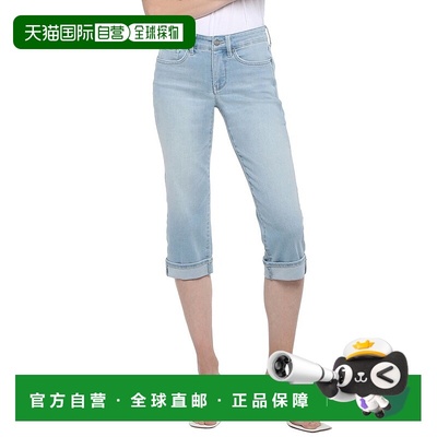 自营 NYDJ Petite Marilyn Hollander 九分牛仔裤 - 蓝色 美国奥