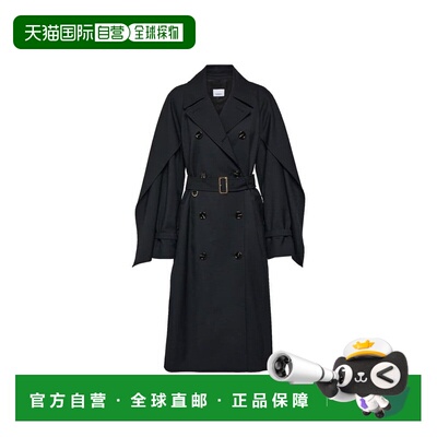 自营Burberry Polyester Women's Coat - black 美国奥莱直发