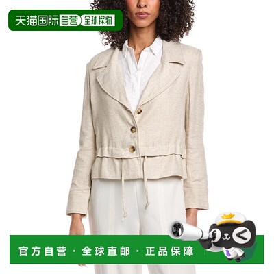 自营nanette nanette leporeNanette Nanette Leore亚麻混纺夹克-