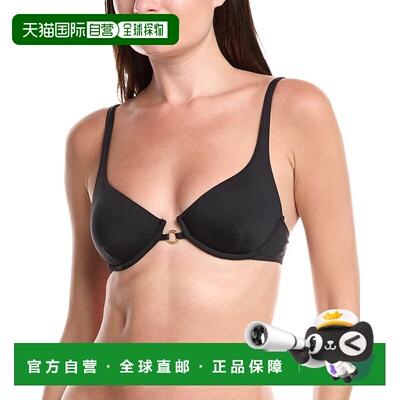 自营dippin' daisy'sDippin'Daisy套装比基尼上衣-黑色 美国奥莱