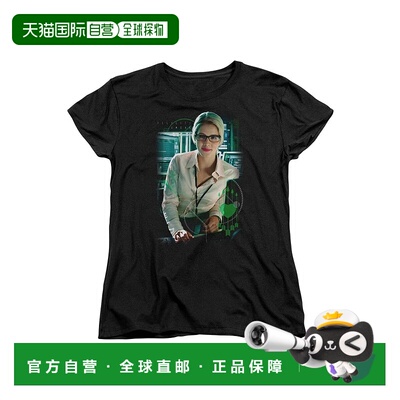 自营 gildanArrow Felicity Smoak 短袖女式 T 恤/T 恤 - 黑色 美