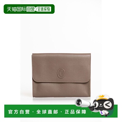 自营Trussardi Polyester Men Men's Clutch - brown 美国奥莱直