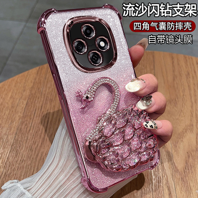 适用oppoA6pro手机壳闪钻支架