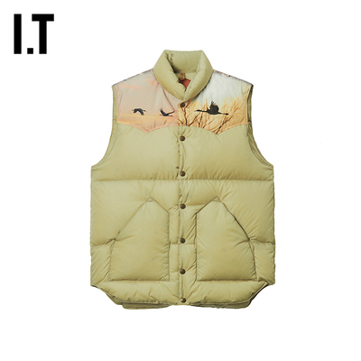 ITNEEDLES两面穿羽绒马甲