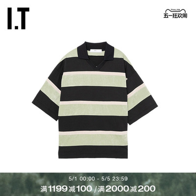 ITTOGAARCHIVES条纹短袖polo衫