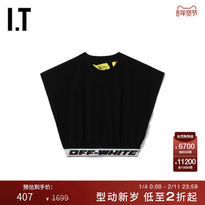ITOFF-WHITE™圆领飞袖T恤上衣