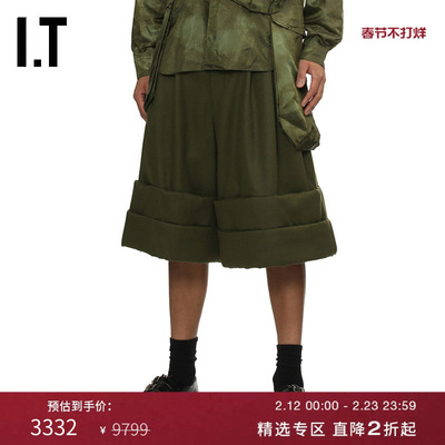 IT立体廓形裤腿阔腿裤