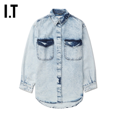 ITCLOSED中长款牛仔衬衫