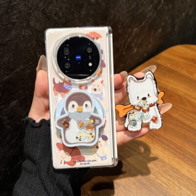 趣味企鹅适用VivoXFold5手机壳