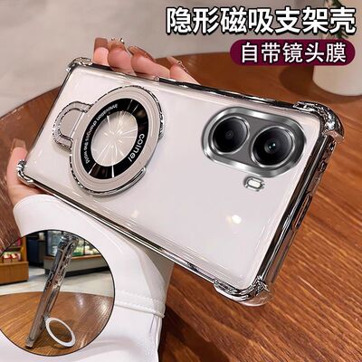 适用小米Poco C65手机壳带镜头膜pococ65保护套气囊防摔pcoc硅胶软壳男女款case透明全包超薄磁吸支架pco外壳