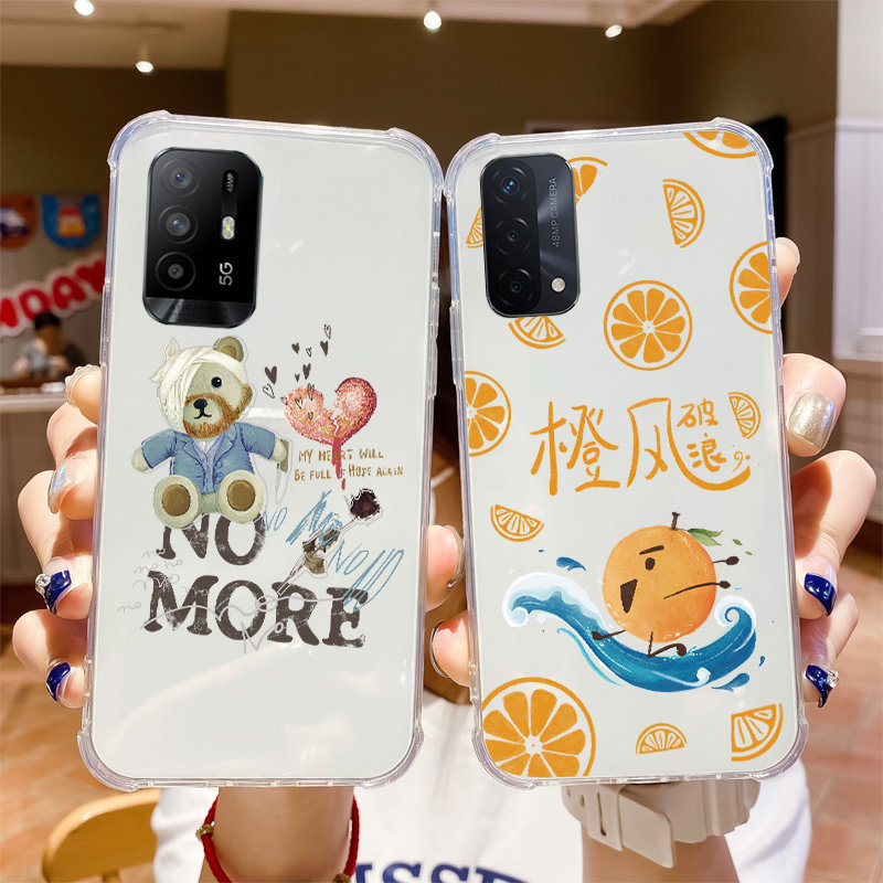 oppoa95手机壳a93a橙风破浪a83新款a11x透明a79四角气囊a9软壳a8扎心a5小熊a7x女a5原创a3正品a59防摔a32男a1_虎窝淘