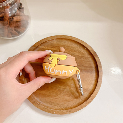 萌系蜜罐维尼熊三星硅胶耳机套